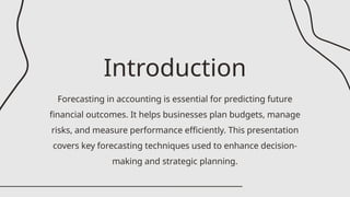 Forecasting Tools in accounting......... | PPTX
