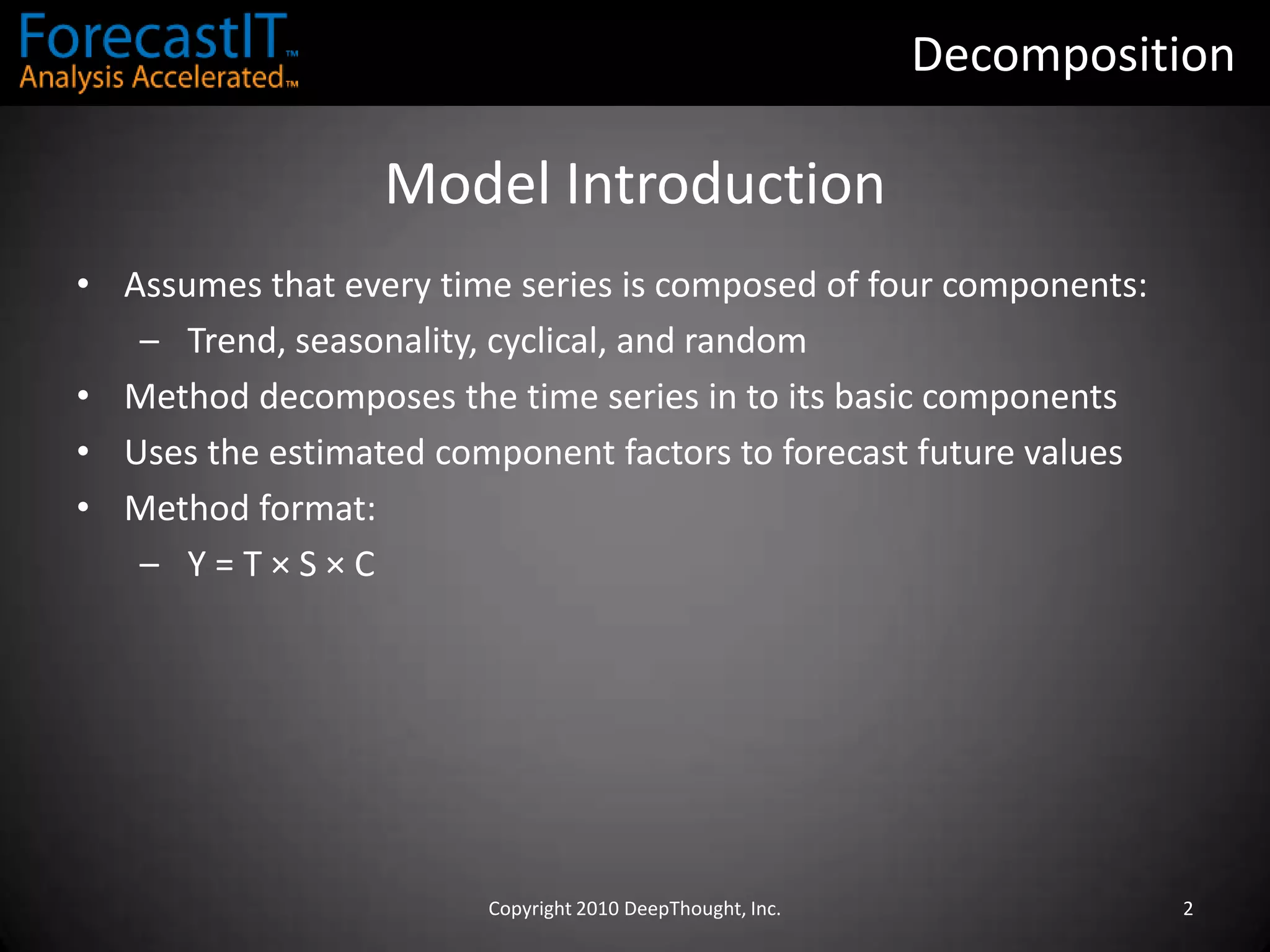 ForecastIT 7. Decomposition | PPTX