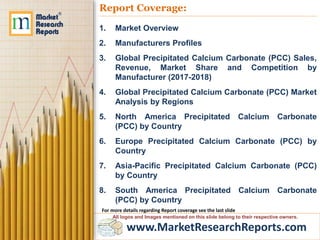 Forecast of Global Precipitated Calcium Carbonate (PCC) Market 2024 | PPTX