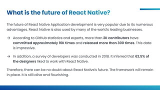 Forecast The Future Scope Of React Native with the experts | PPT