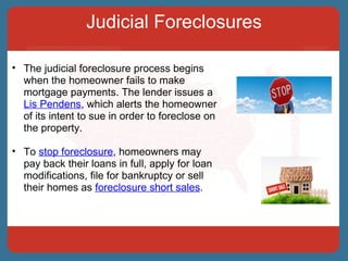 Foreclosure Laws: The Differences Between Judicial And Non-Judicial Foreclosures | PPT
