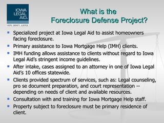 Foreclosure presentation | PPT