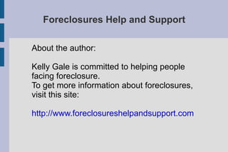 Foreclosure slides | ODP