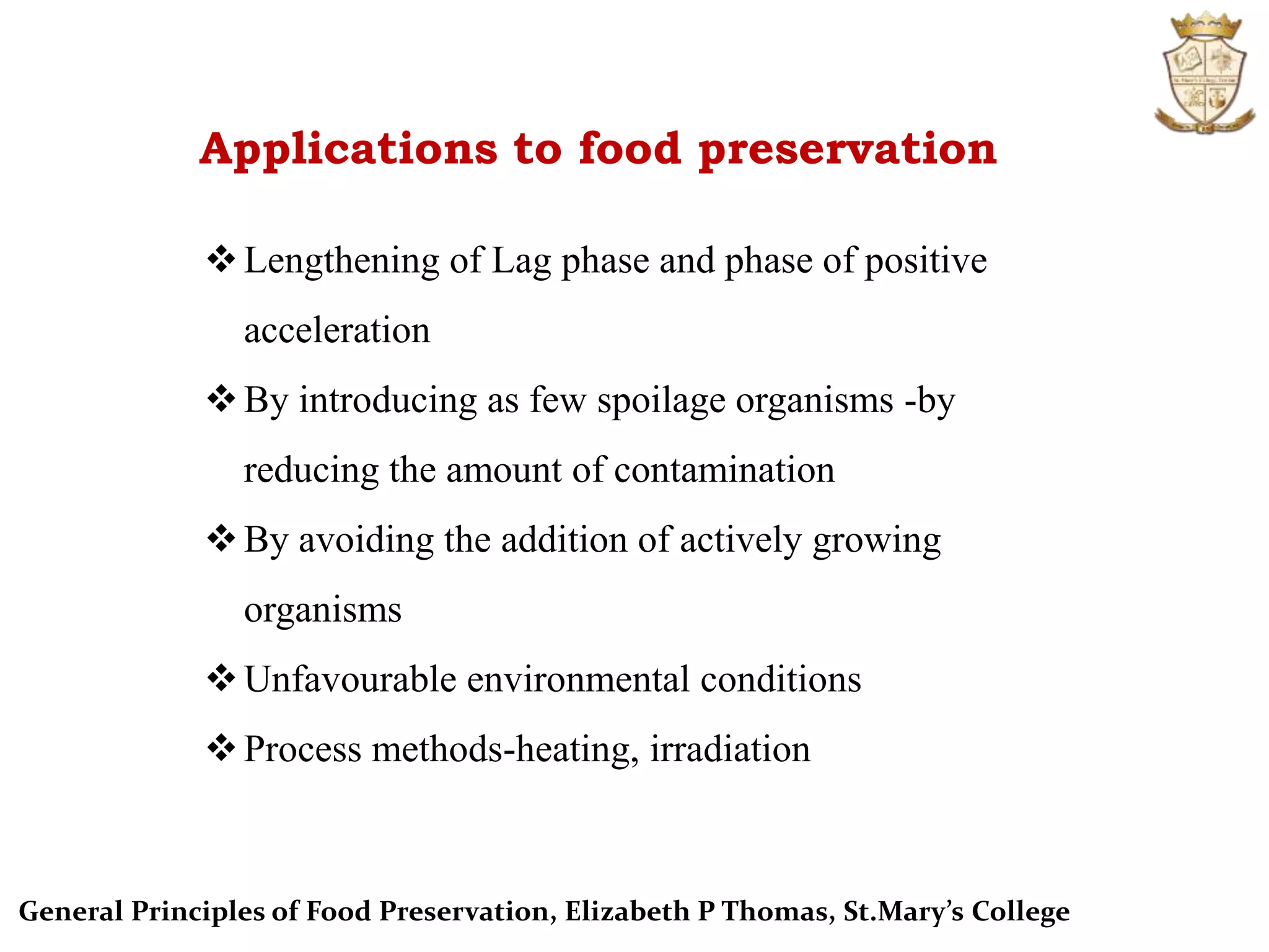 Microbiology:General Principles of Food Preservation | PPTX