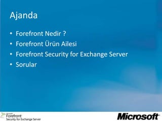 Forefront Security For Exchange | PPT