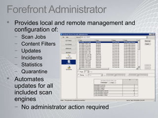 Microsoft Forefront - Security for Office Communications Server Product ...