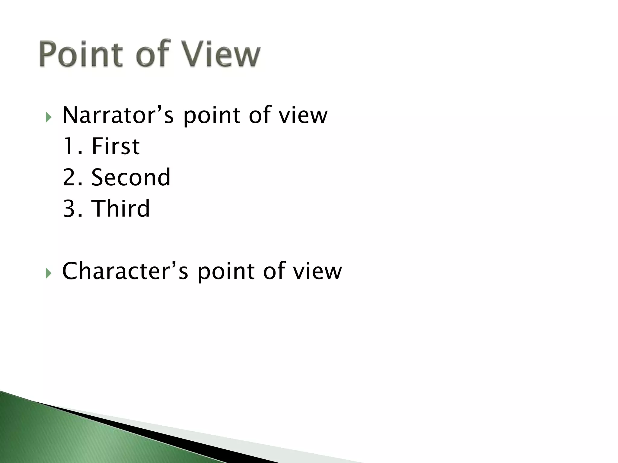 Foreground, background & point of view | PPT