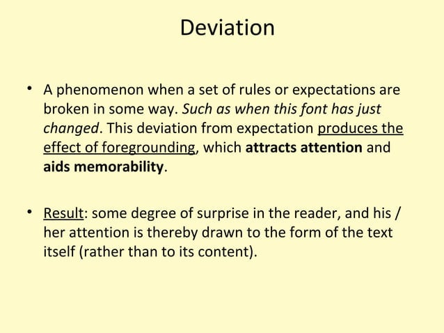 Foregrounding | PPT | Poetry | Books and Literature