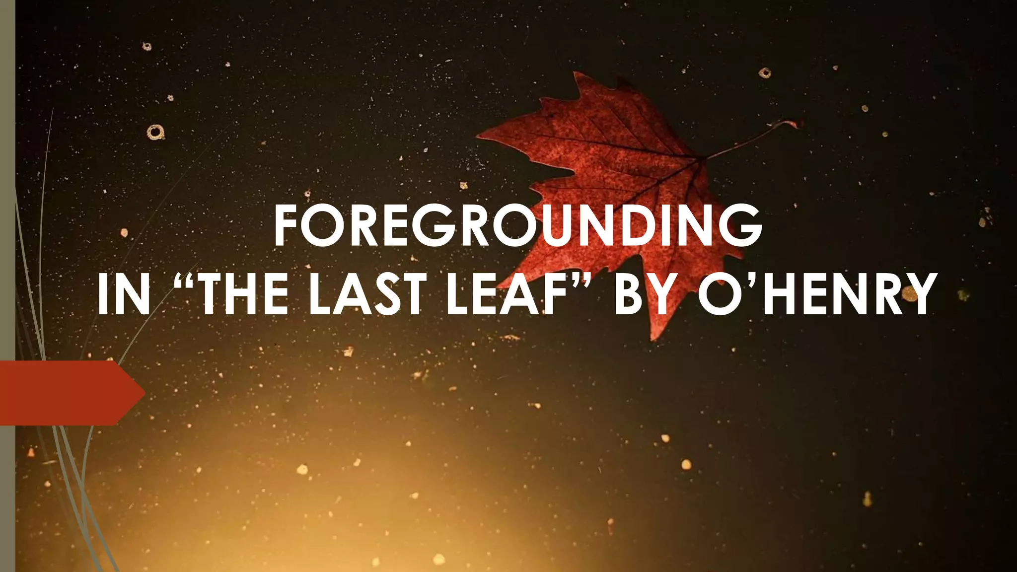 Foregrounding | PPT
