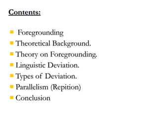 Foregrounding2 | PPT