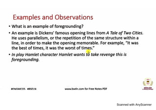 foregrounding and it's types | PDF