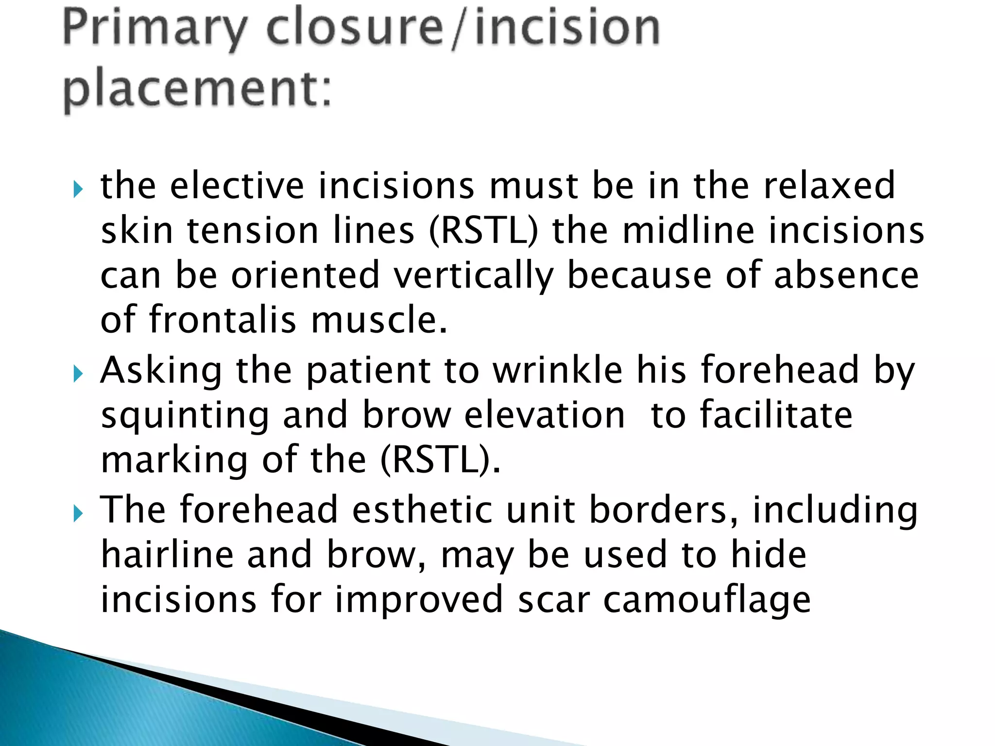 Forehead defects reconstruction | PPTX
