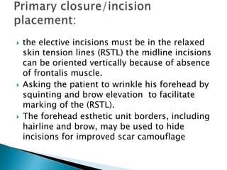 Forehead defects reconstruction | PPTX