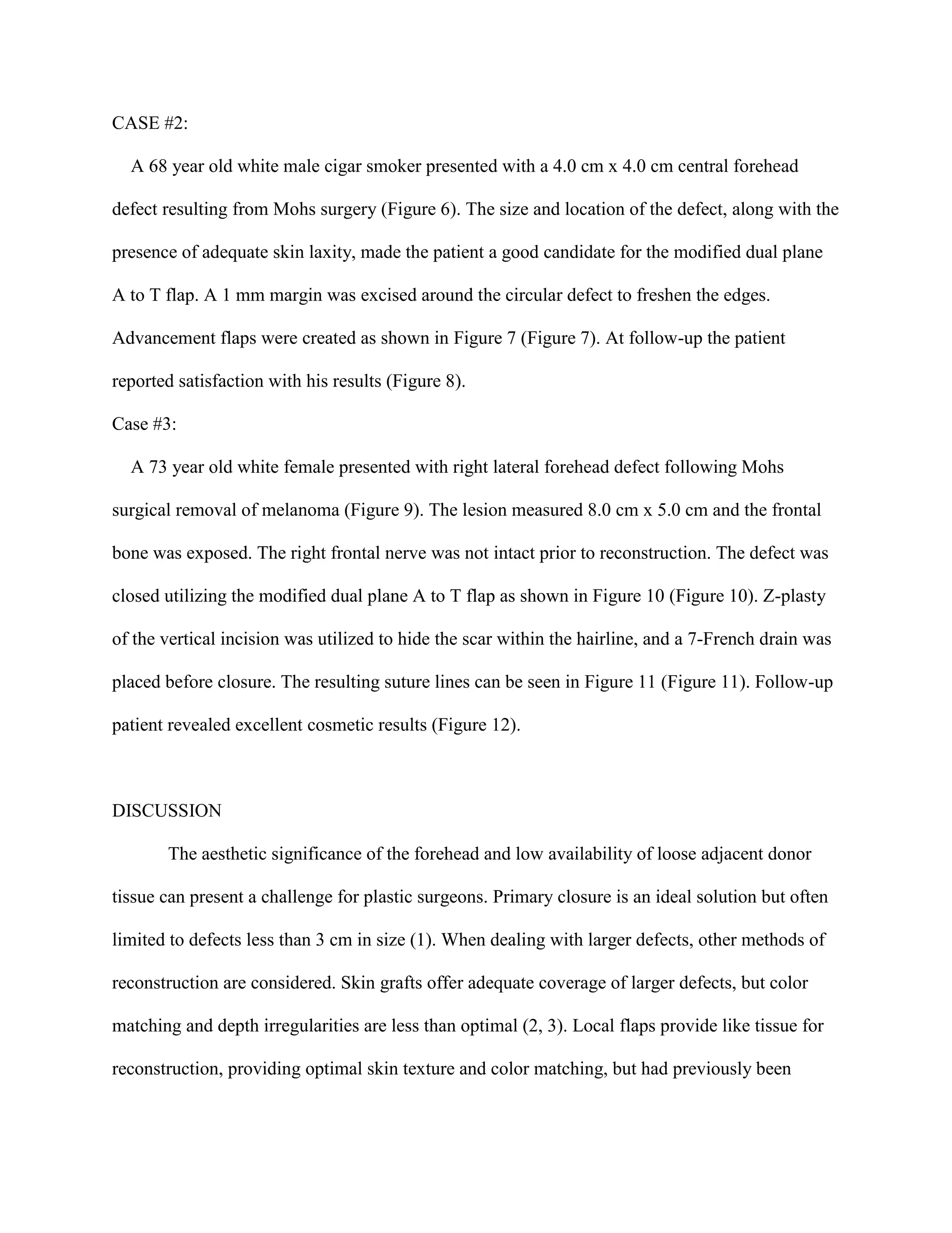 Forehead Reconstruction Using an A to T | PDF