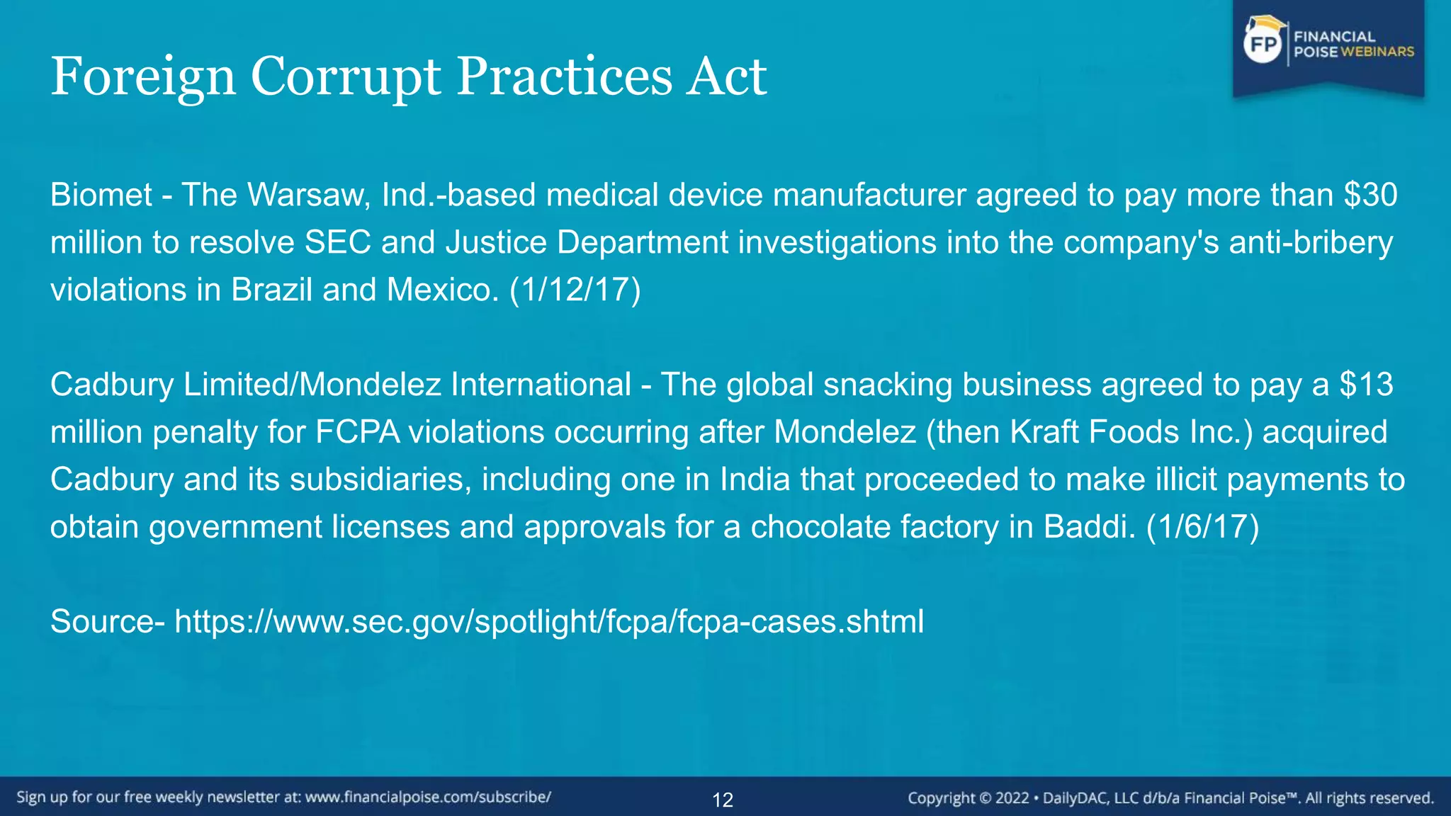 Foreign Corrupt Practices Act Compliance | PPT