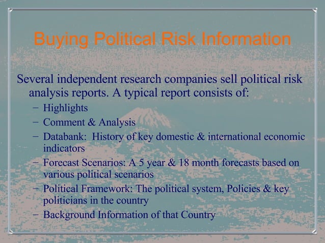 Foreign Entry Business Considerations | PPS