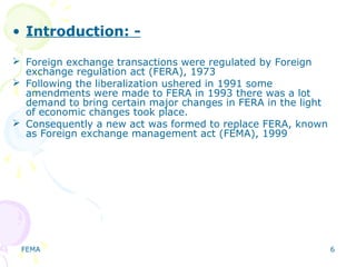 Foreign exchange-management-act-1999 | PPT
