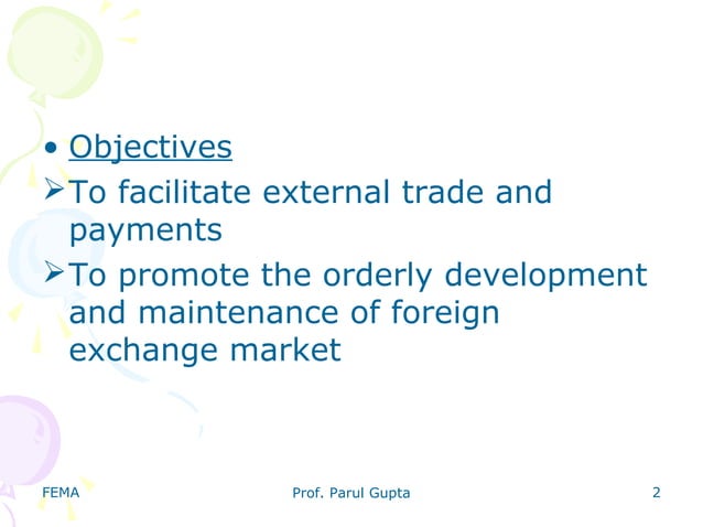 Foreign exchange-management-act-1999 | PPT