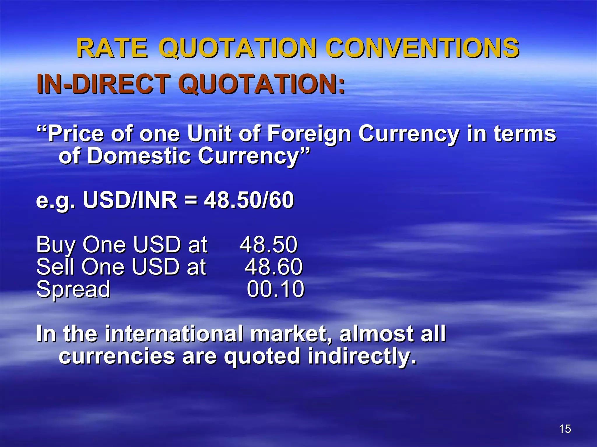 Foreign Exchange Market | PPT