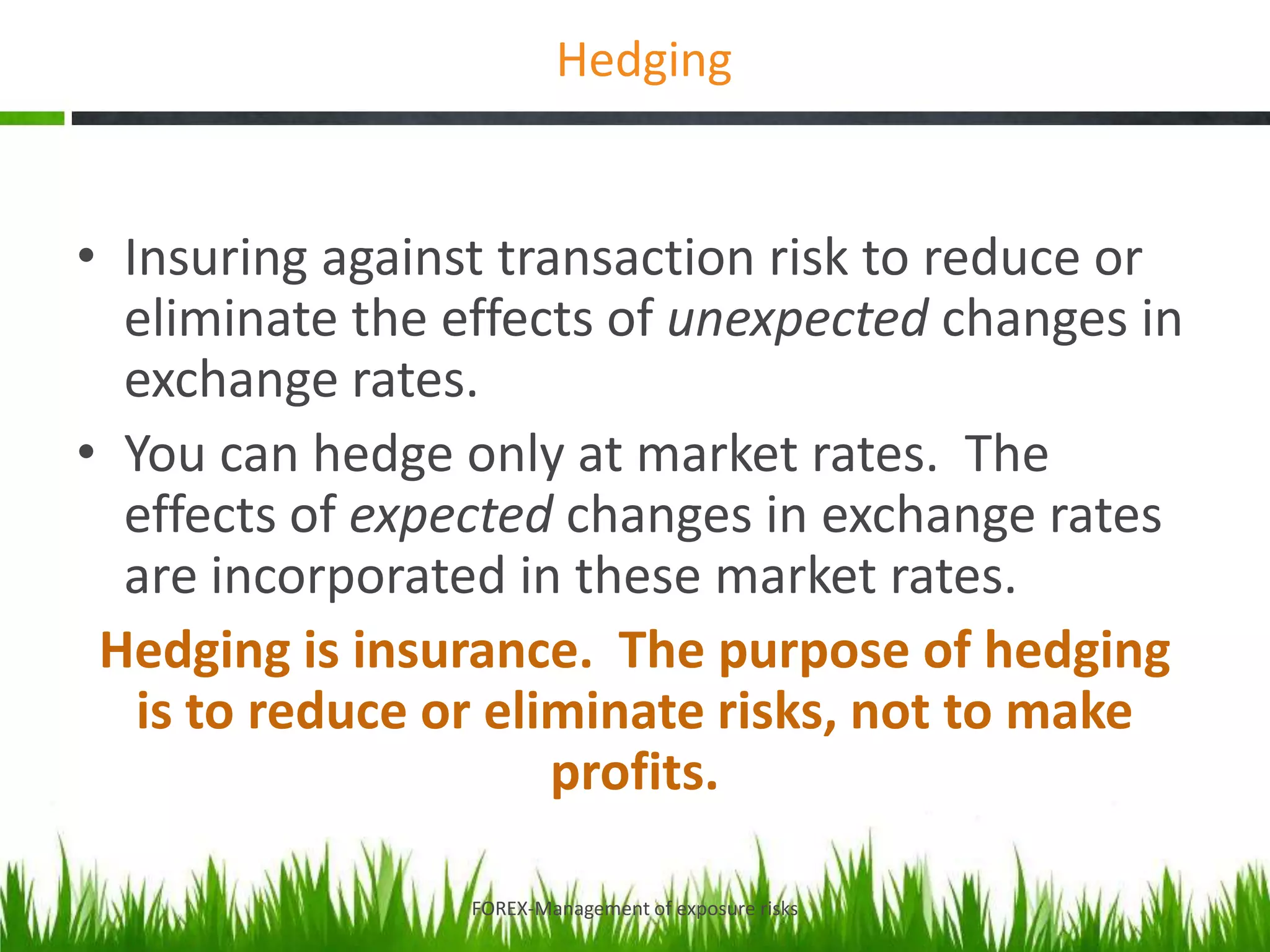 Foreign exchange risk | PPSX