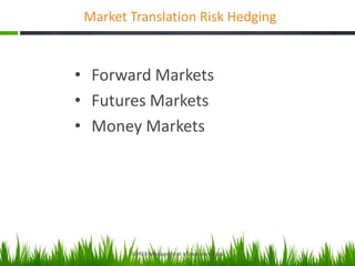 Foreign exchange risk | PPSX