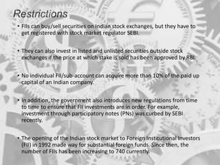 Foreign Institutional Investors | PPTX