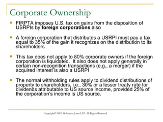 Foreign Persons Owning U.S. Real Estate | PPT | Business Accounting ...