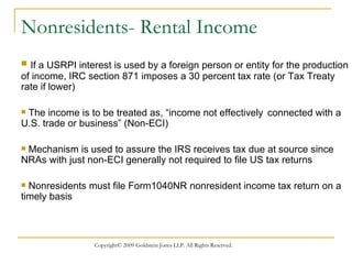 Foreign Persons Owning U.S. Real Estate | PPT | Business Accounting ...