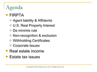 Foreign Persons Owning U.S. Real Estate | PPT | Business Accounting ...