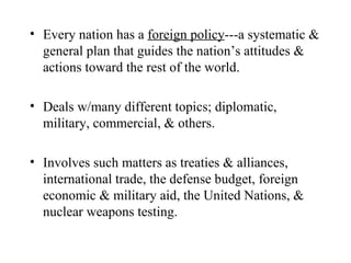 Foreign Policy | PPT