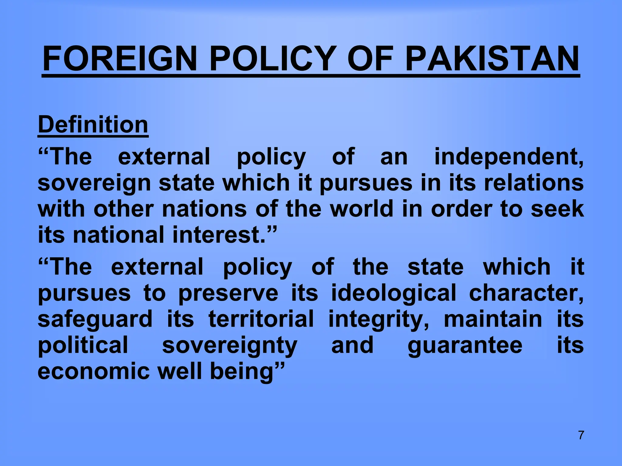 foreign-policy-of-pakistan.ppt