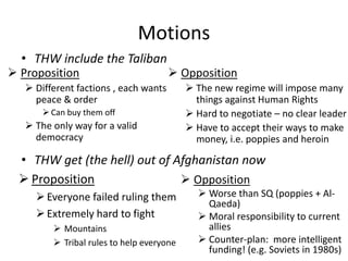 Foreign Affairs: The Most Popular Countries in Debating Motions | PPT