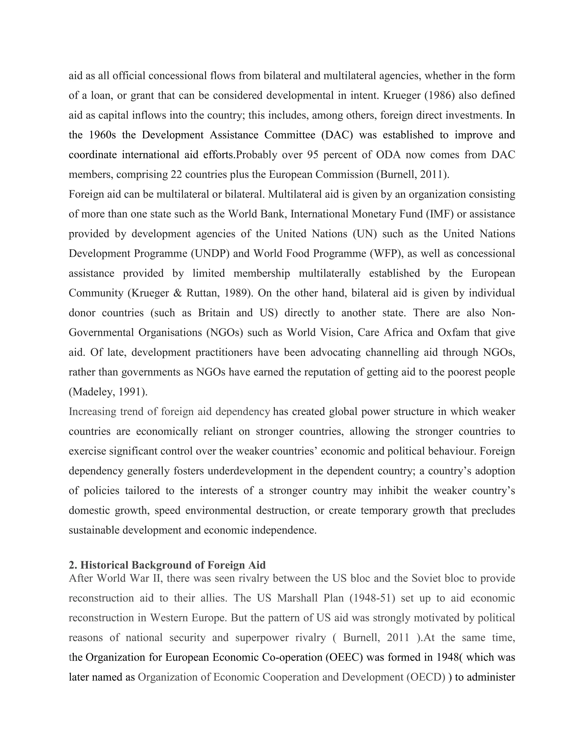 Foreign aid dependency in third world countries its pros and cons | PDF