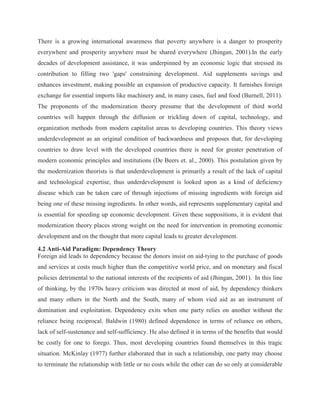 Foreign aid dependency in third world countries its pros and cons | PDF