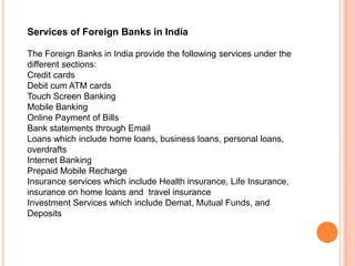 Foreign banks in india | PPTX
