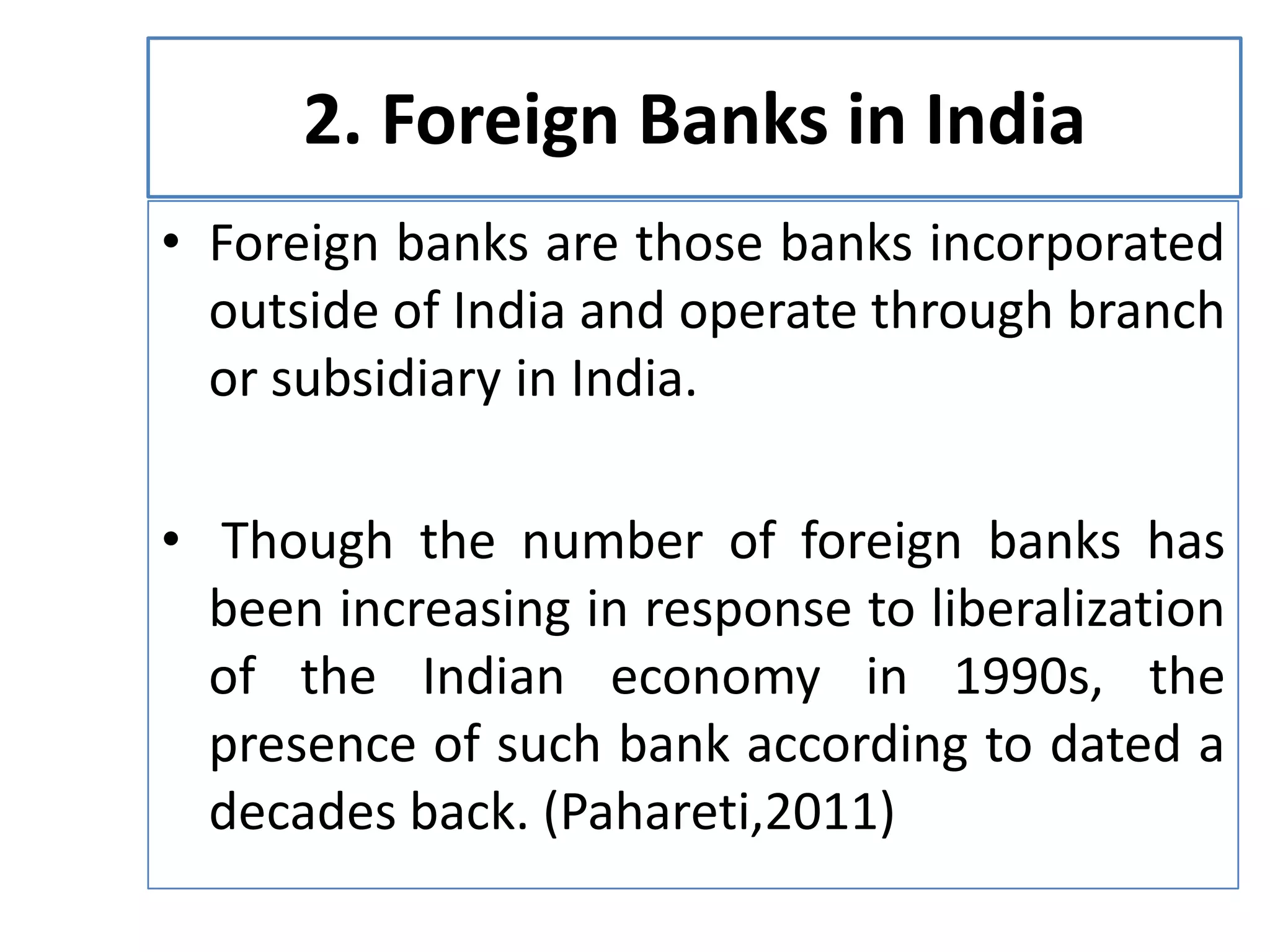 Foreign Banks in India | PPTX