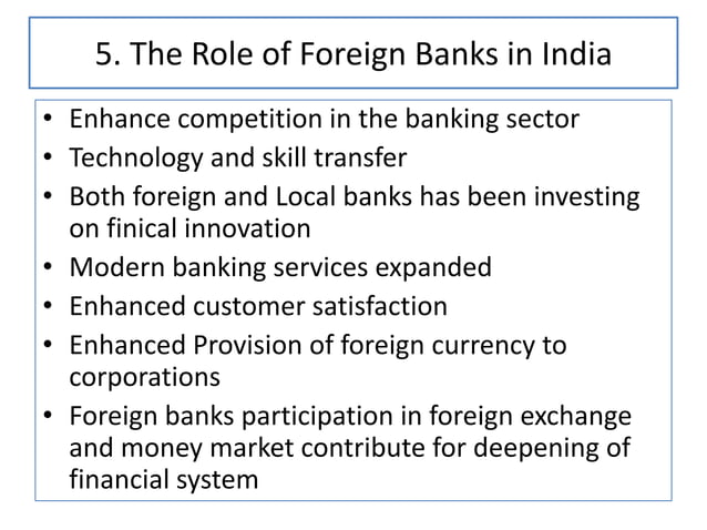 Foreign Banks in India | PPTX