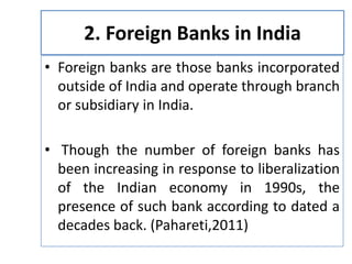 Foreign Banks in India | PPTX