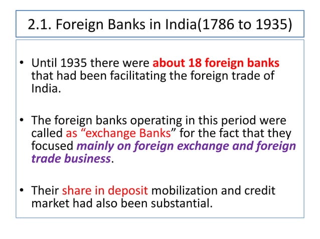 Foreign Banks in India | PPTX
