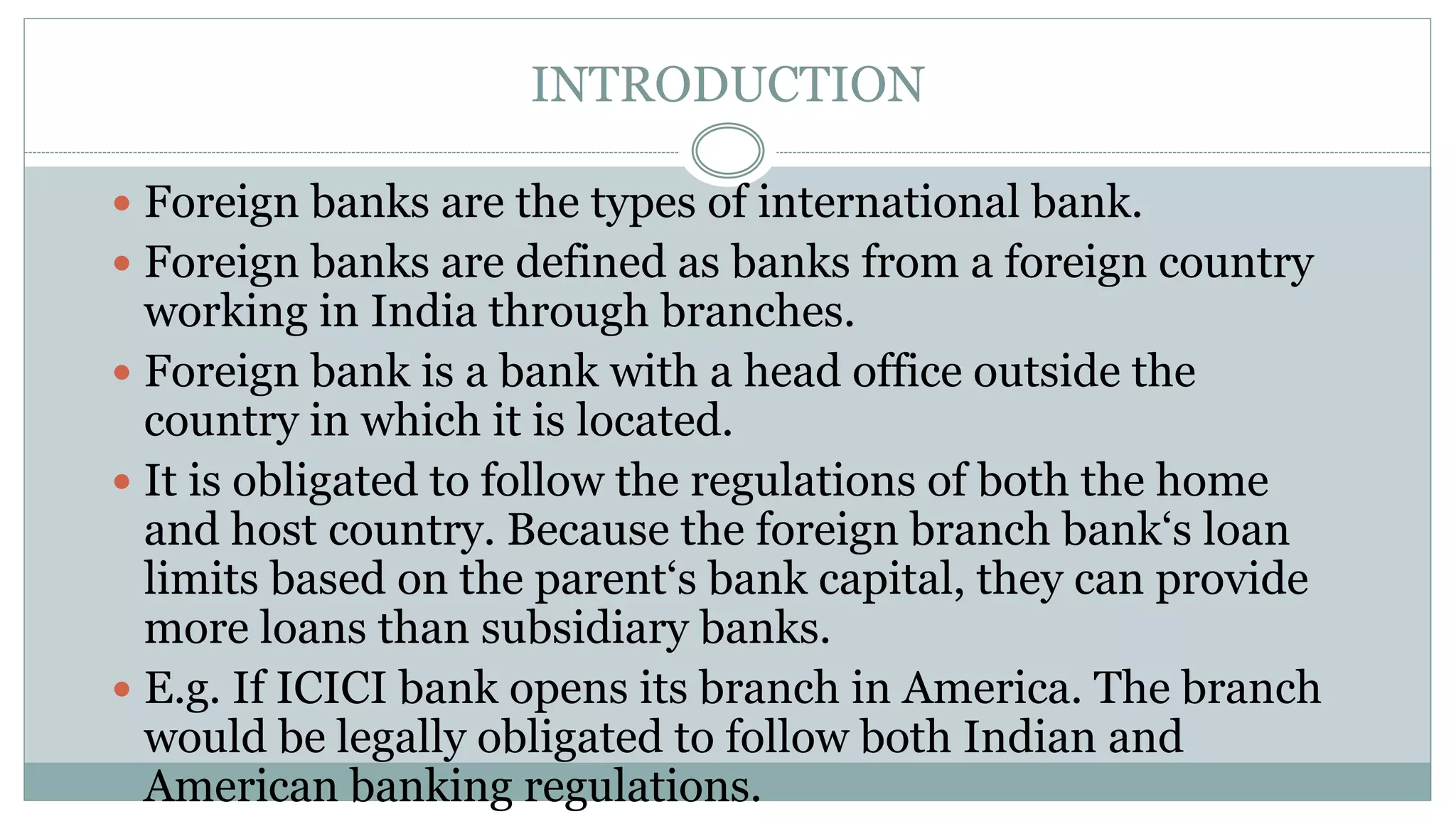 Foreign banks in india | PPTX