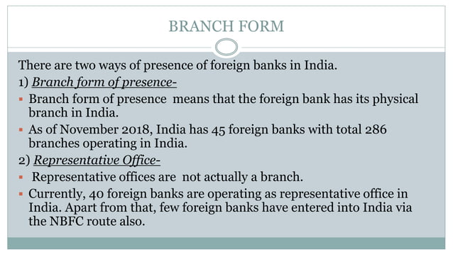 Foreign banks in india | PPTX