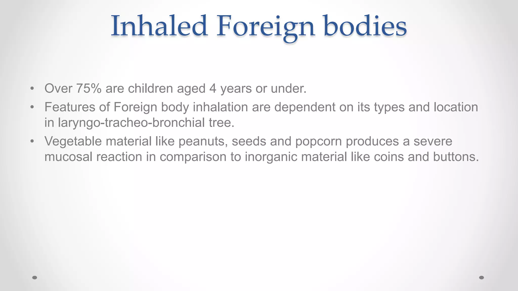 Foreign bodies aero digestive tract | PPTX