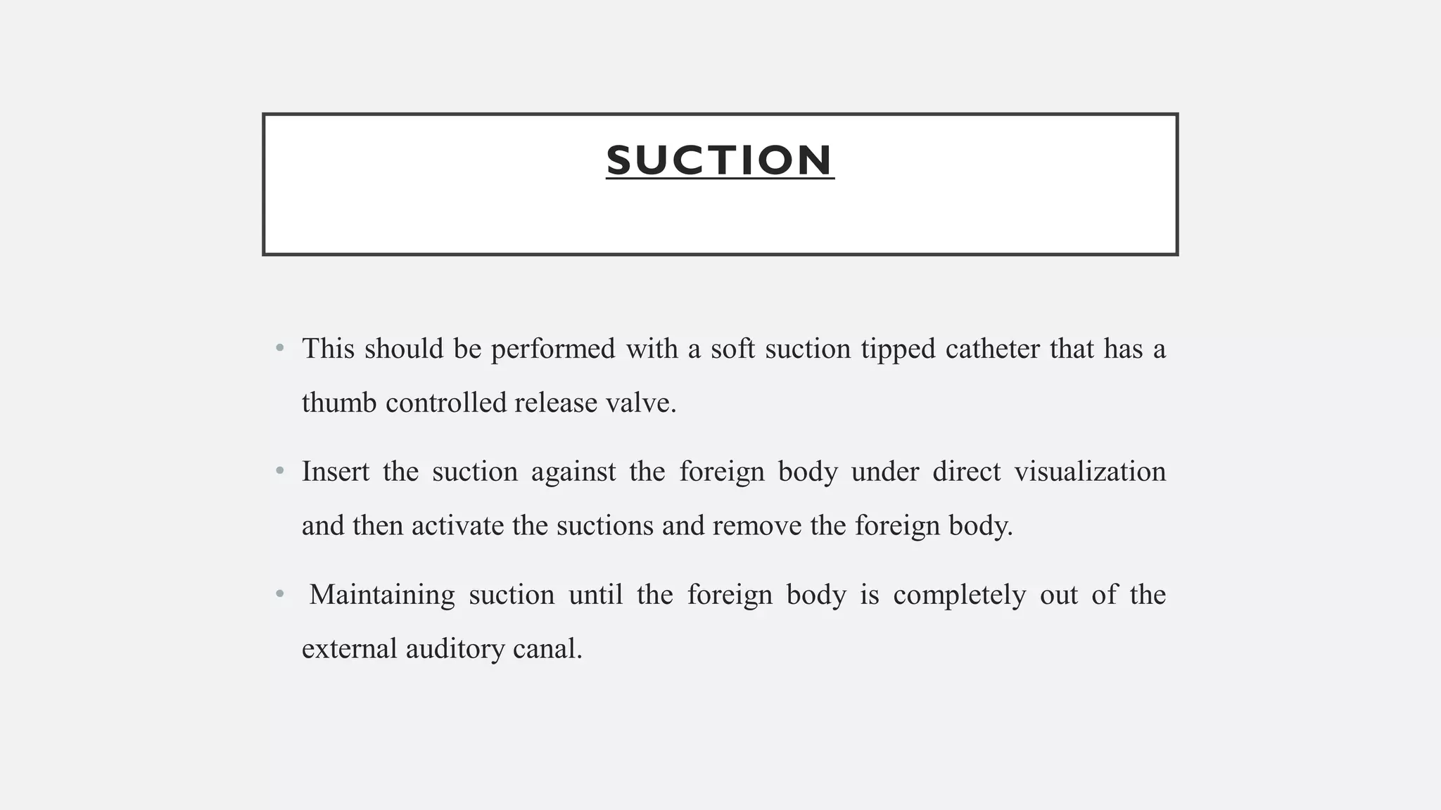 Foreign bodies in the ear | PDF