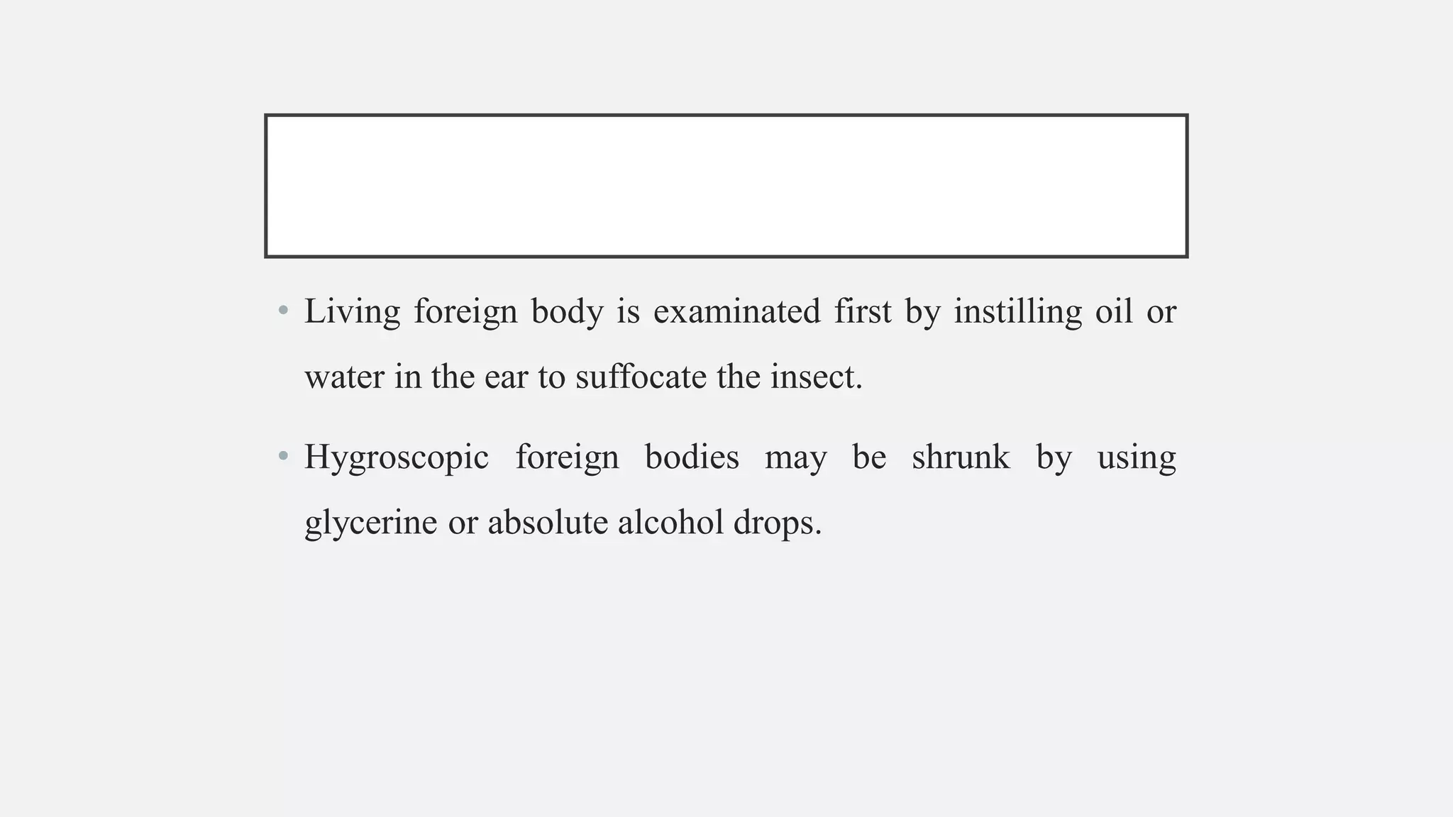 Foreign bodies in the ear | PDF