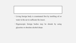 Foreign bodies in the ear | PDF