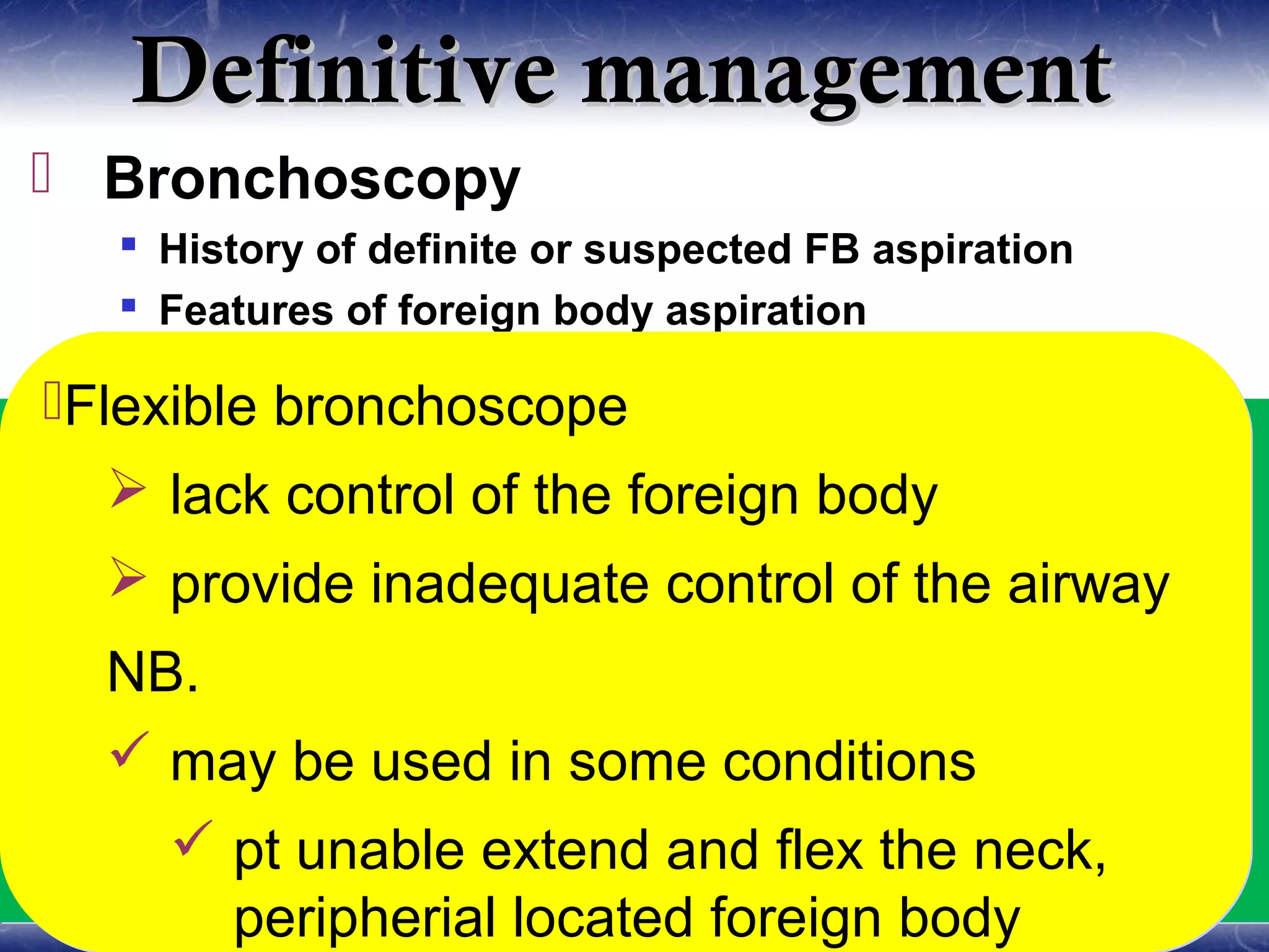 Aerodigestive Foreign Bodies in Children | PPT
