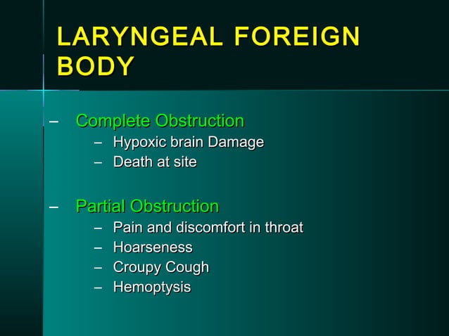Foreign body airway | PPT