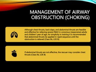 FOREIGN BODY AIRWAY OBSTRUCTION (CHOKING) | PPTX