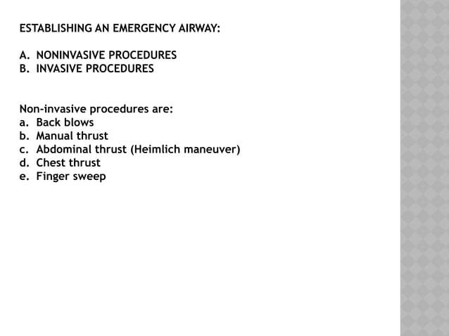 foreign body air way obstruction- . pptx | PPTX