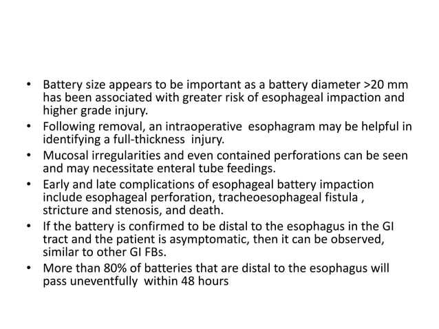 FOREIGN BODY INGESTION & ASPIRATION - 2.pptx | Ear, Nose and Throat Conditions | Diseases and ...
